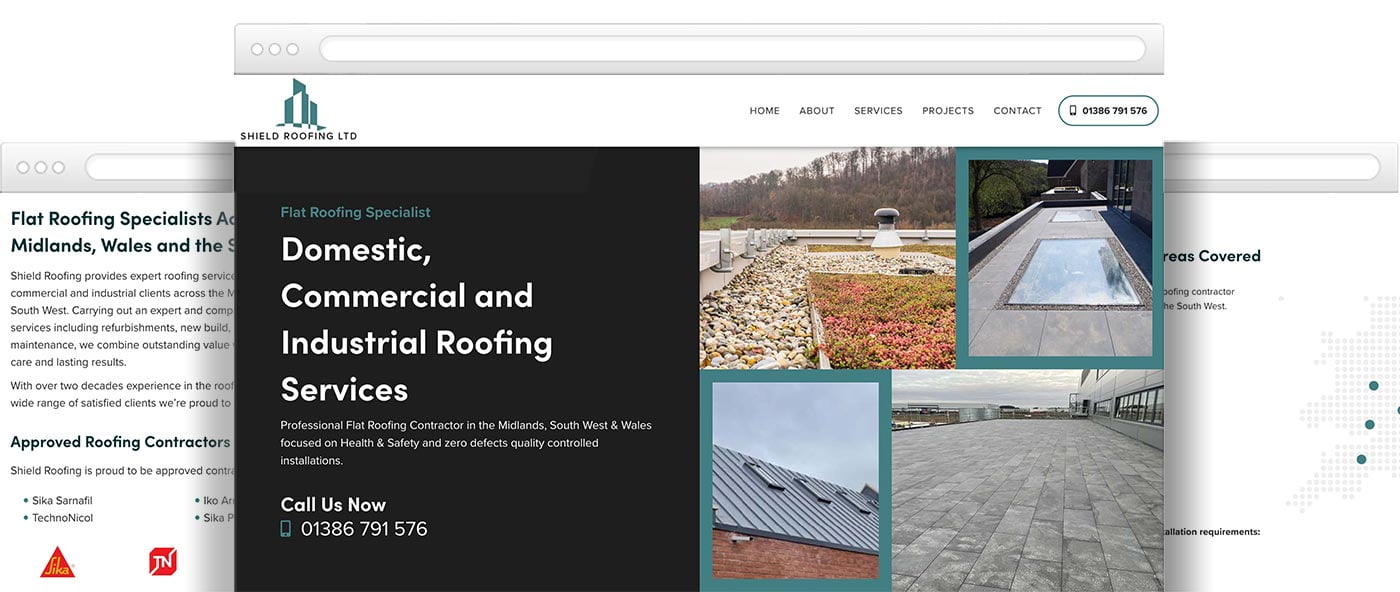 Roofing Contractor Website Design | Wingnut Websites