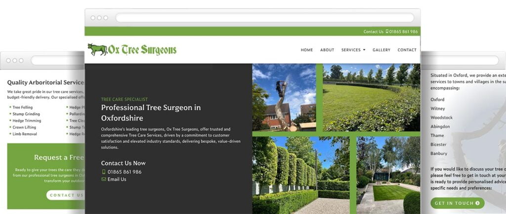 Fully Qualified Tree Surgeon Web Design | Wingnut Websites